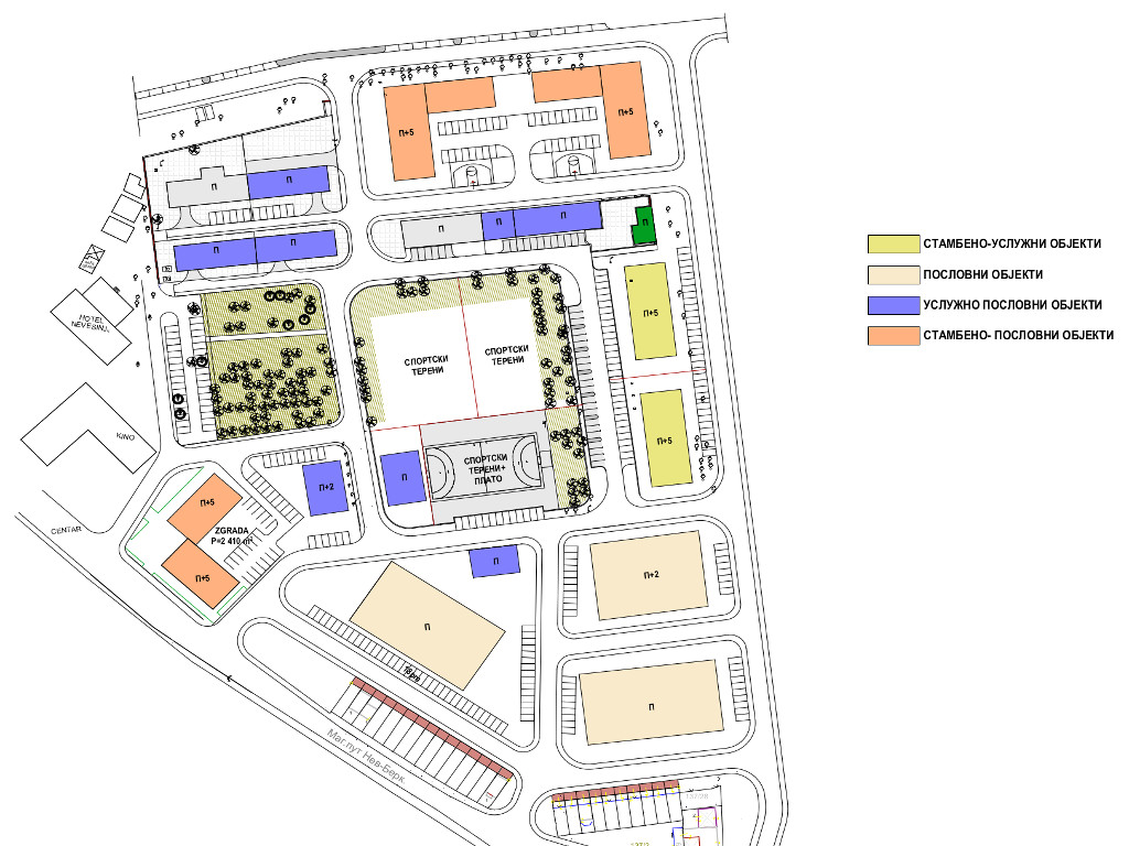 U centru Nevesinja niče stambeno-poslovni kompleks na 53.000 m2- na ...